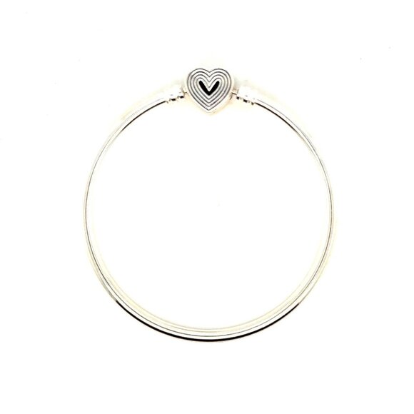 Pandora | Jewelry | Pandora Hearts In Hearts Clasp Bangle | Poshmark
